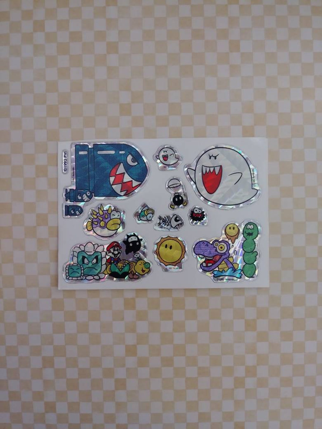 Super Mario Nintendo Prism Vending Sticker 90s - Etsy