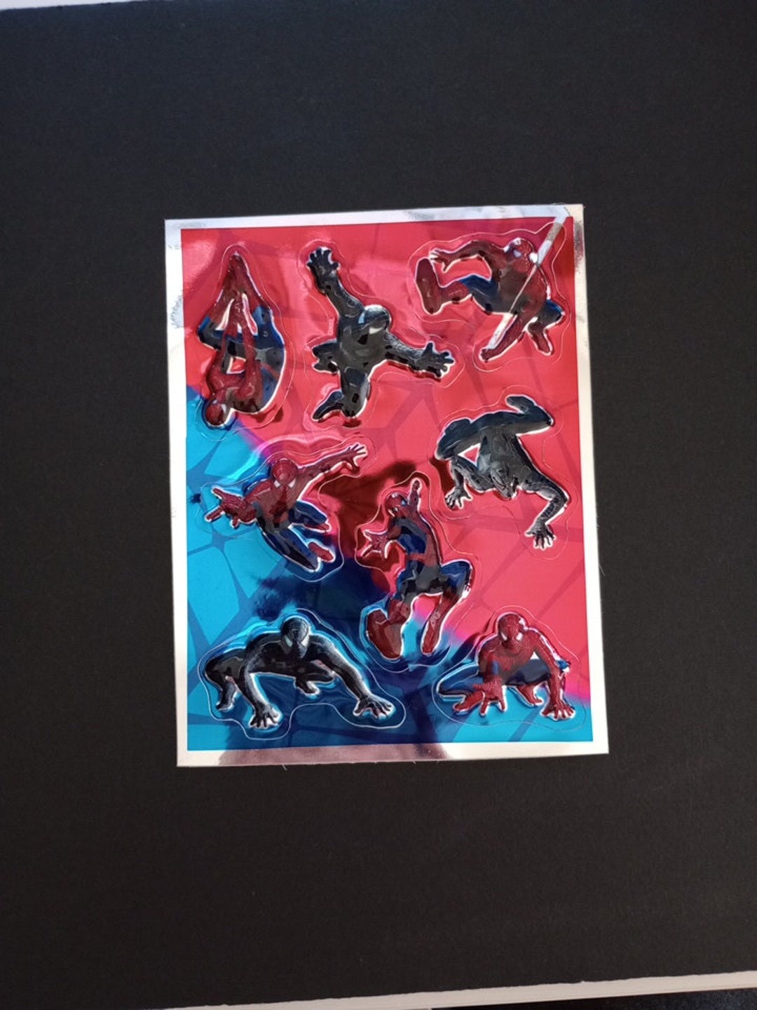 Vintage Holographic Spider Man 3D Puffy Sticker Sheet VTG - Etsy UK