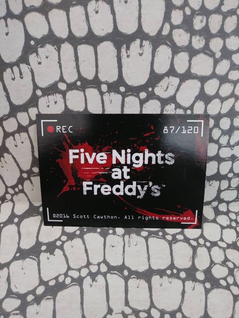 FNAF Five Nights at Freddy's Trading Card - Etsy