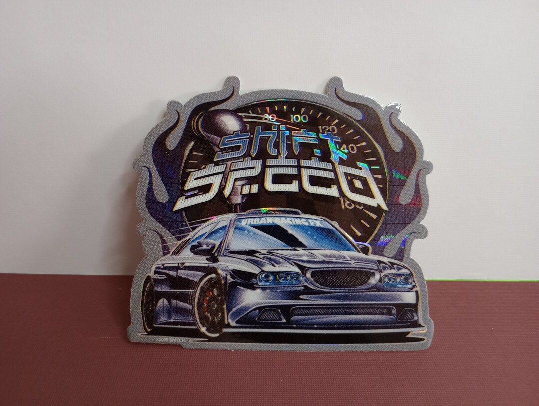 Sports Car Shift Speed Prism Die Cut Vending Machine Sticker Urban ...