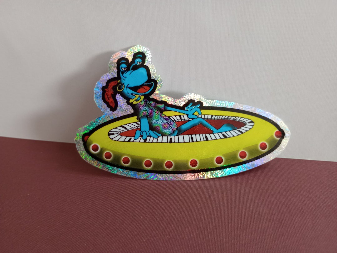 Vintage Stickers Alien Keyboard Spaceship Prism Vending - Etsy