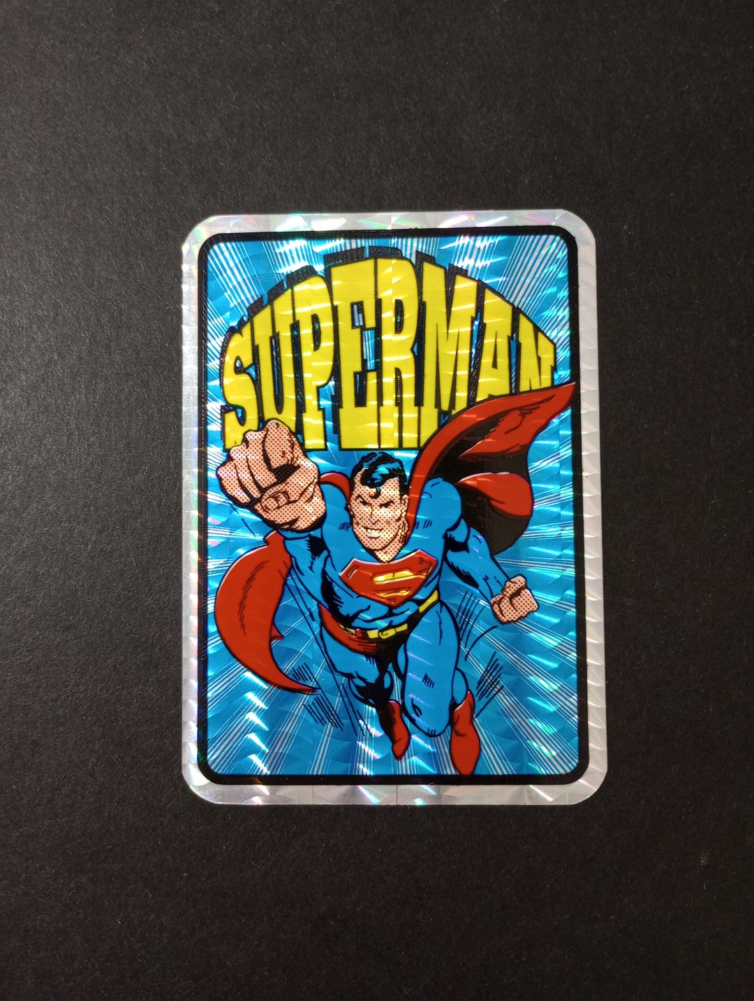 Vintage Superman DC Comics Prism Vending Sticker VTG 80s - Etsy