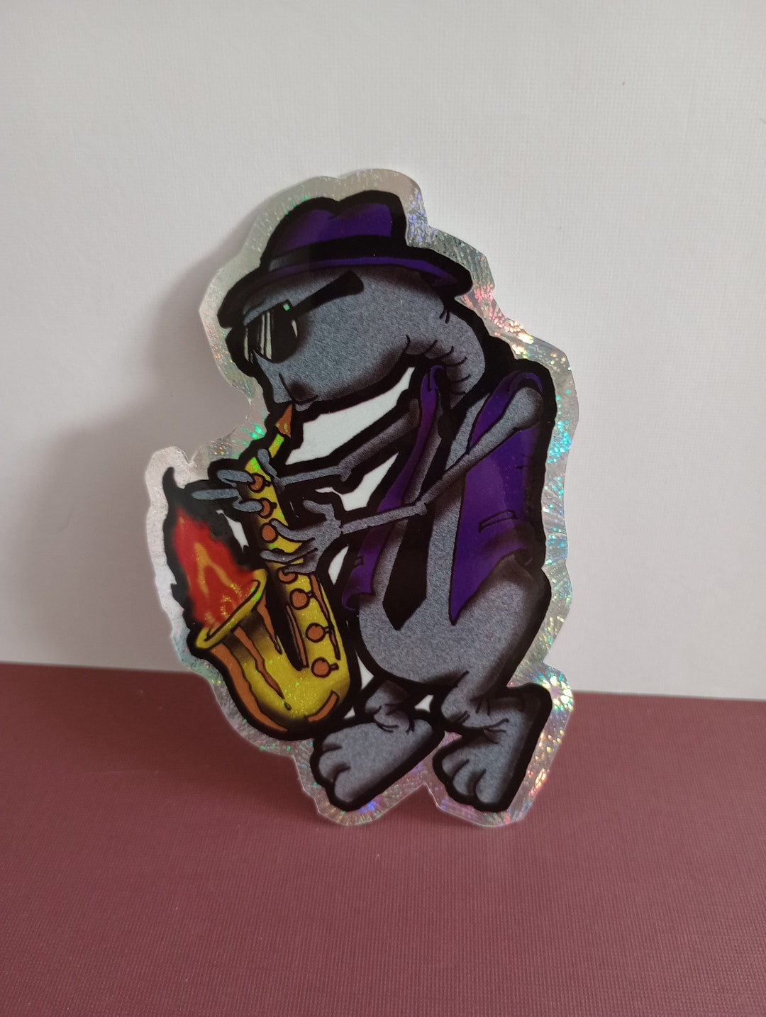 Vintage Stickers Alien Jazz Musician Prism Vending Sticker 90s VTG - Etsy