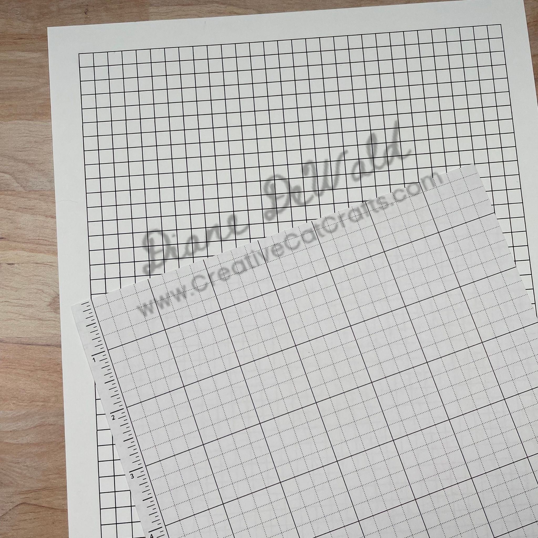 1 Inch Grid Paper: Stamp Alignment Tool (digital Download) - Etsy