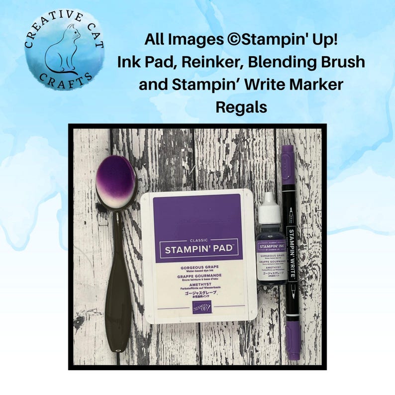 Stampin' Up! Ink Pad, Reinker, Write Marker, Blending Brush - Regals ...