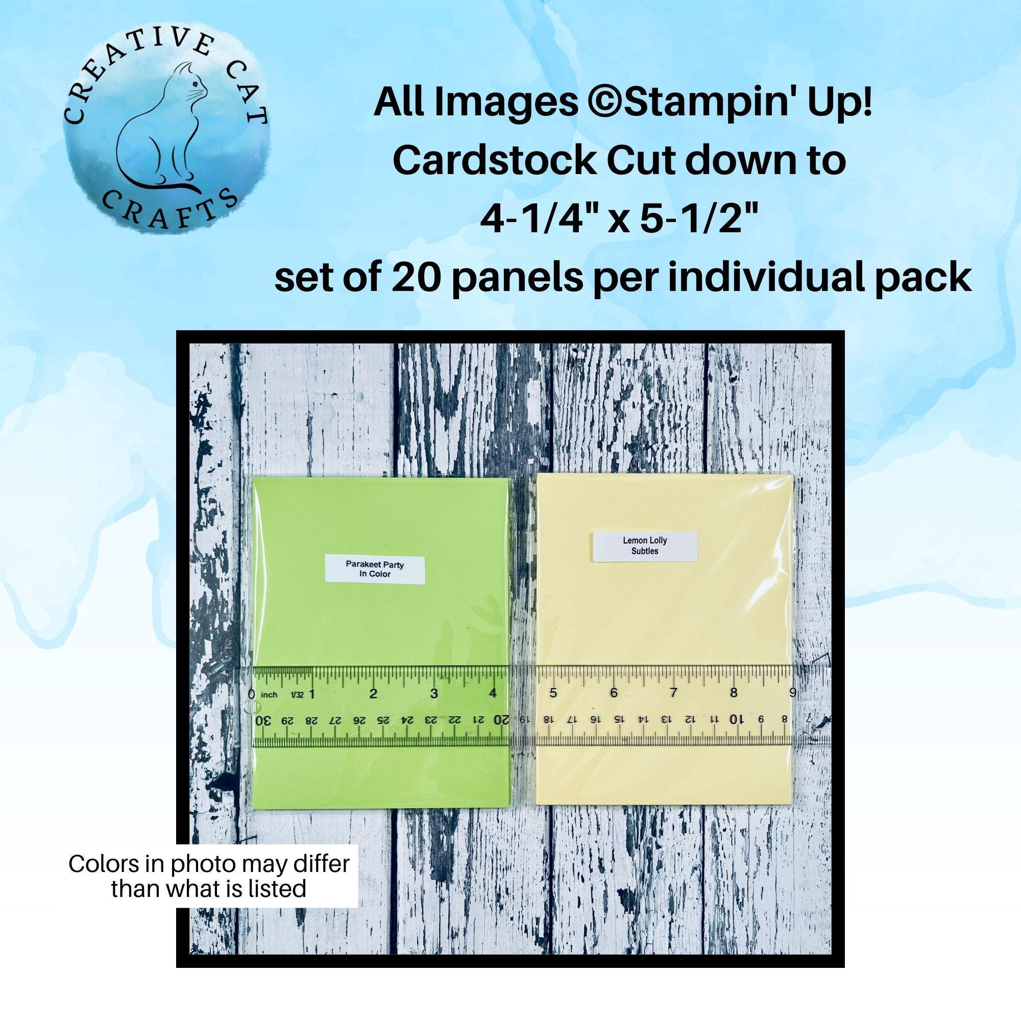 Stampin' Up! Cardstock Cut to A2 Size - Group 2 - Etsy