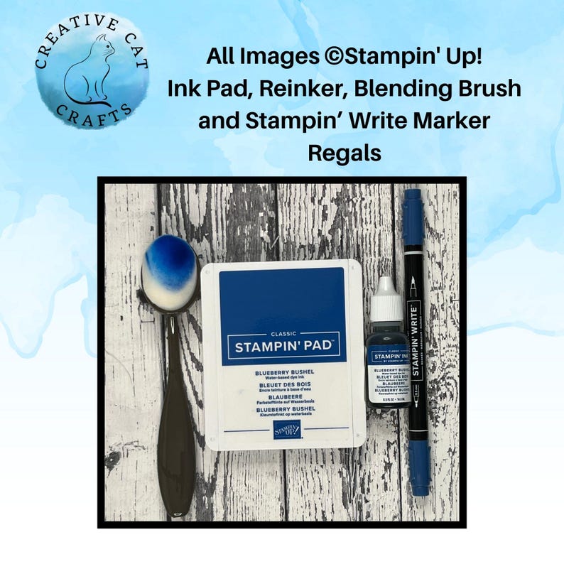Stampin' Up! Ink Pad, Reinker, Write Marker, Blending Brush - Regals ...