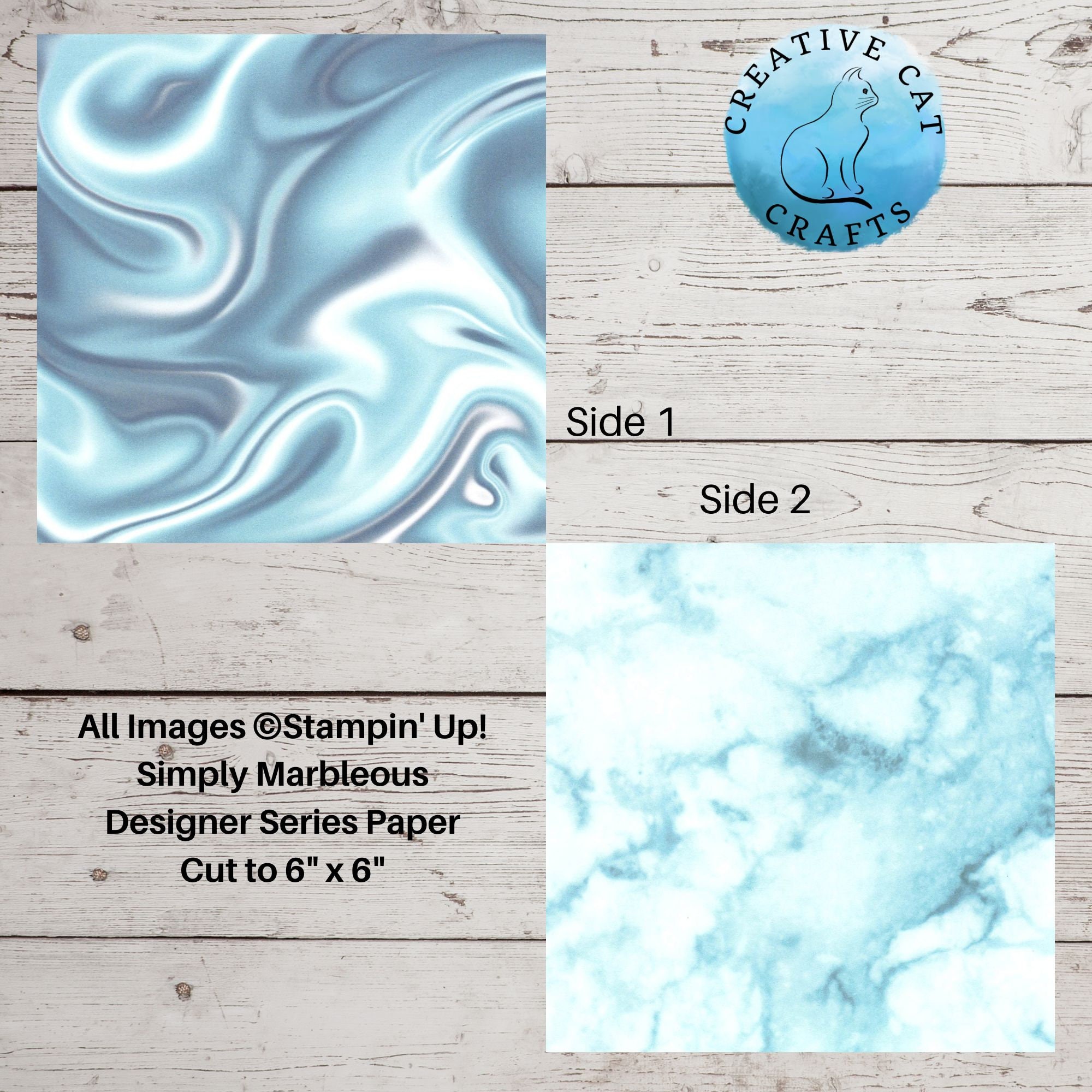 Retired Stampin' Up DSP Simply Marbelous 6 X 6 - Etsy