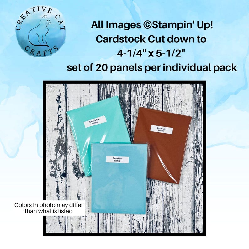 Stampin' Up! Cardstock Cut to A2 Size - Group 5 - Etsy
