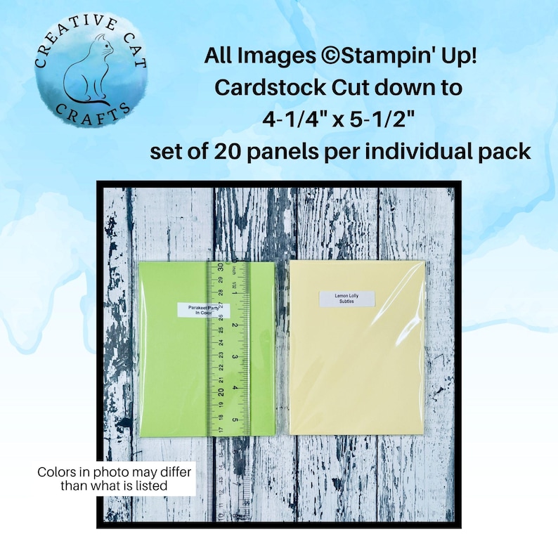 Stampin' Up! Cardstock Cut to A2 Size - Group 5 - Etsy
