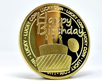 Happy Birthday Coin - Etsy