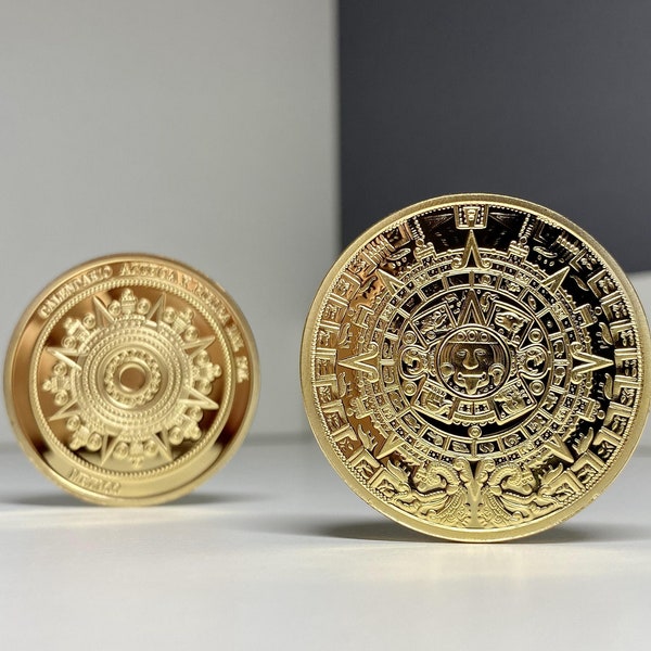 Gold Aztec Calendar - Etsy