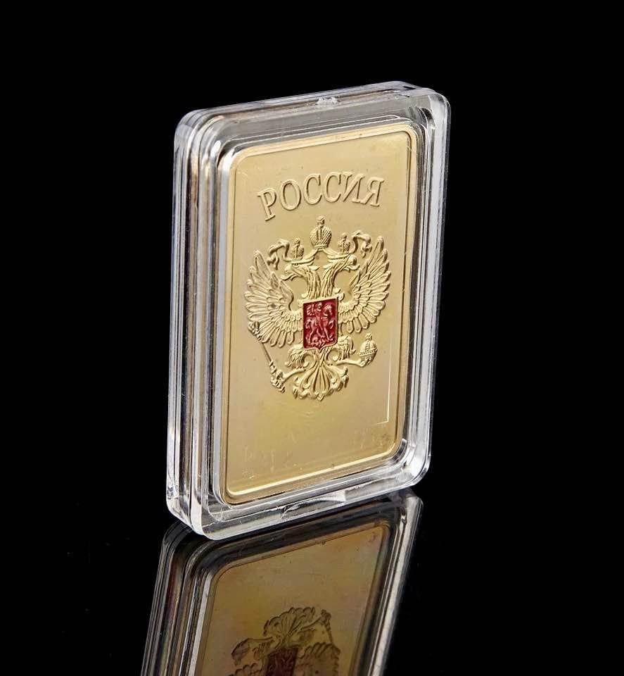 Gold Russian Bar 1 OZ REPLICA Goldplated Gold Bullion - Etsy