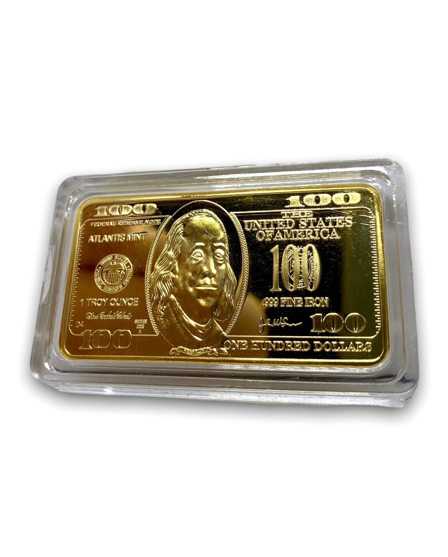 Amazing Collection of USA Banknotes Gold Plated Bars With - Etsy