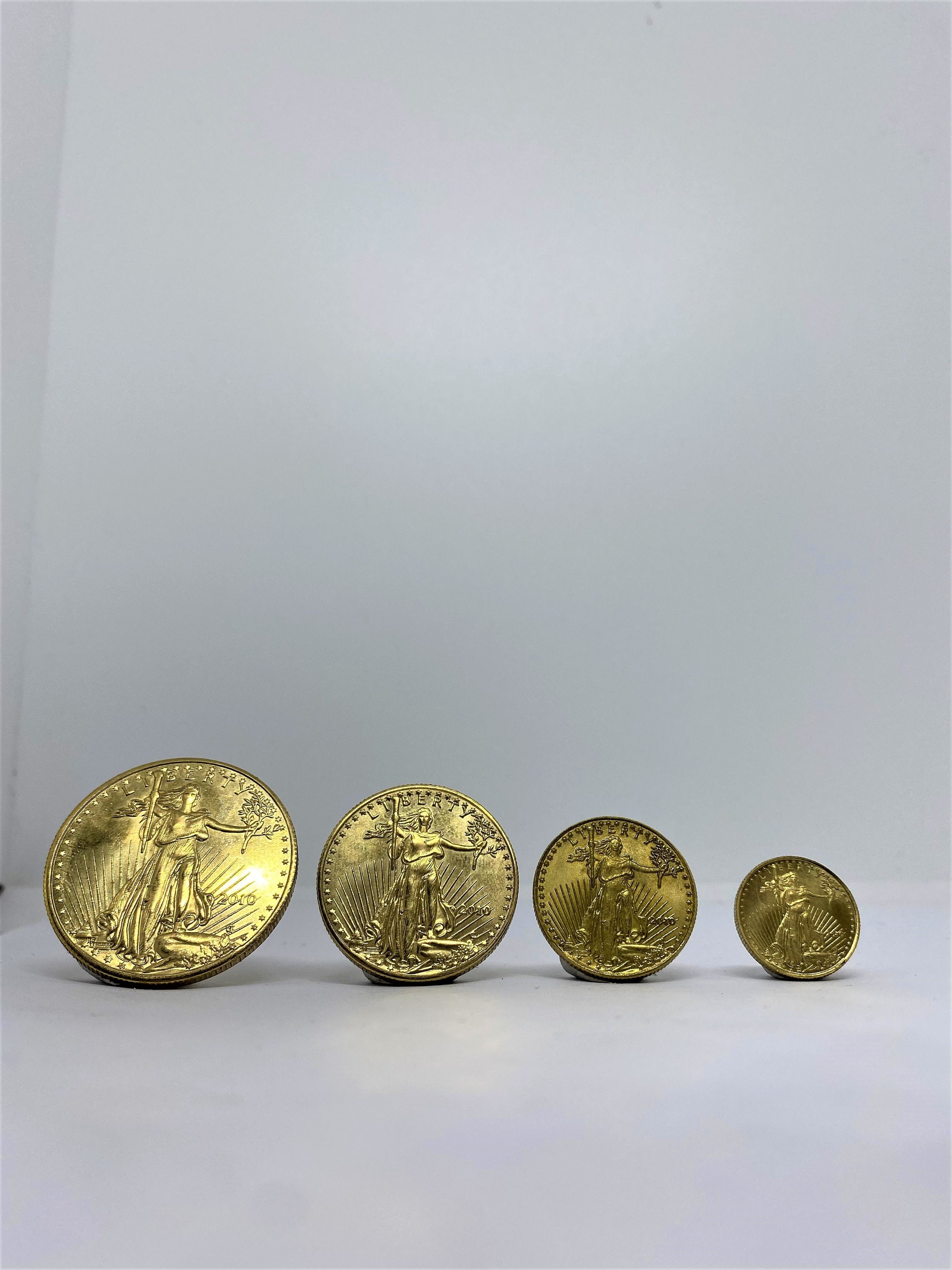 Gold Plated Coins Liberty 1 Oz 50 Dollars Coin 2010 REPLICA, USA Proof ...