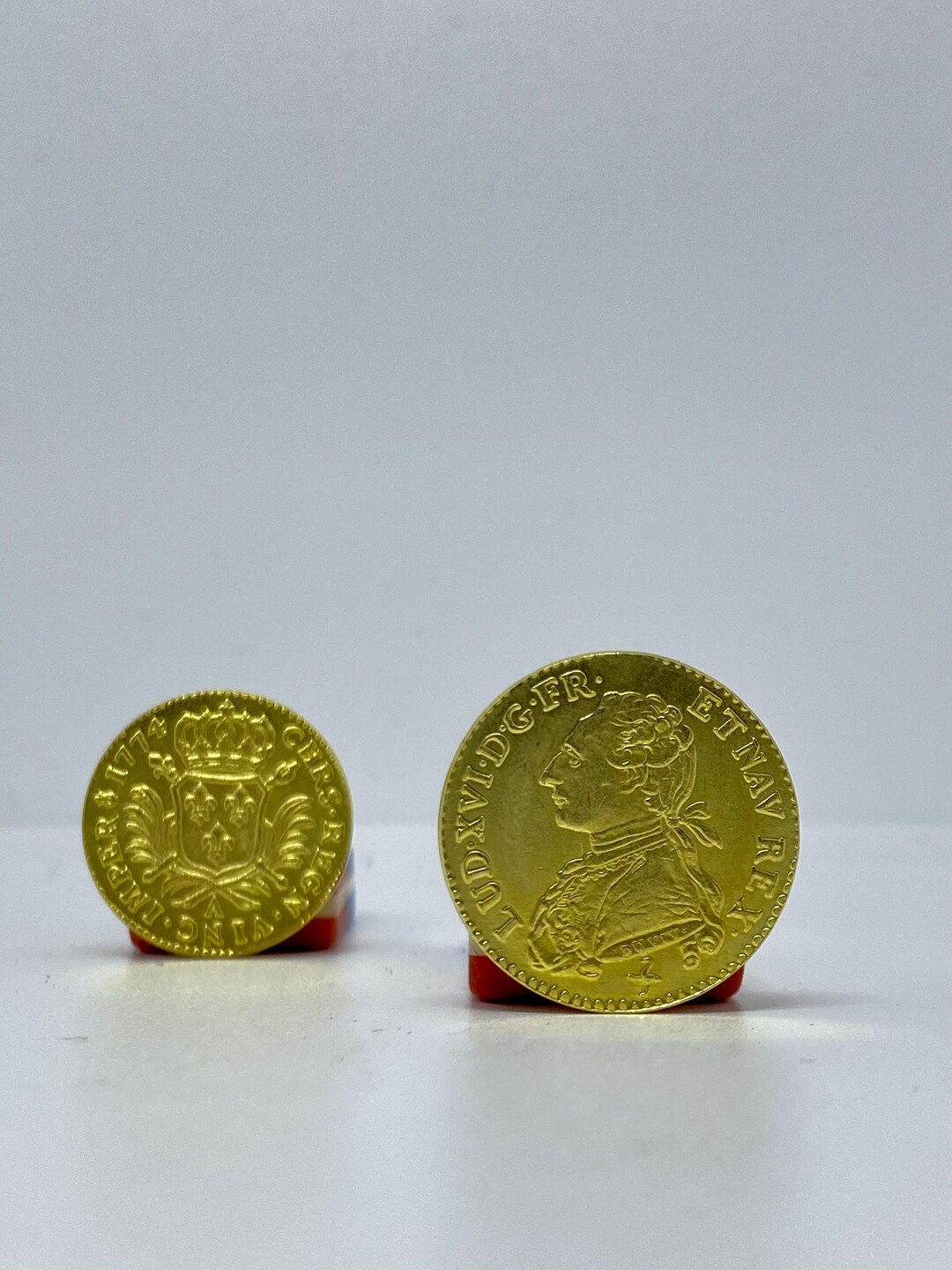Gold Coin 1 Louis D'or Louis XVI 1774, France Sovereign Gold Plated ...