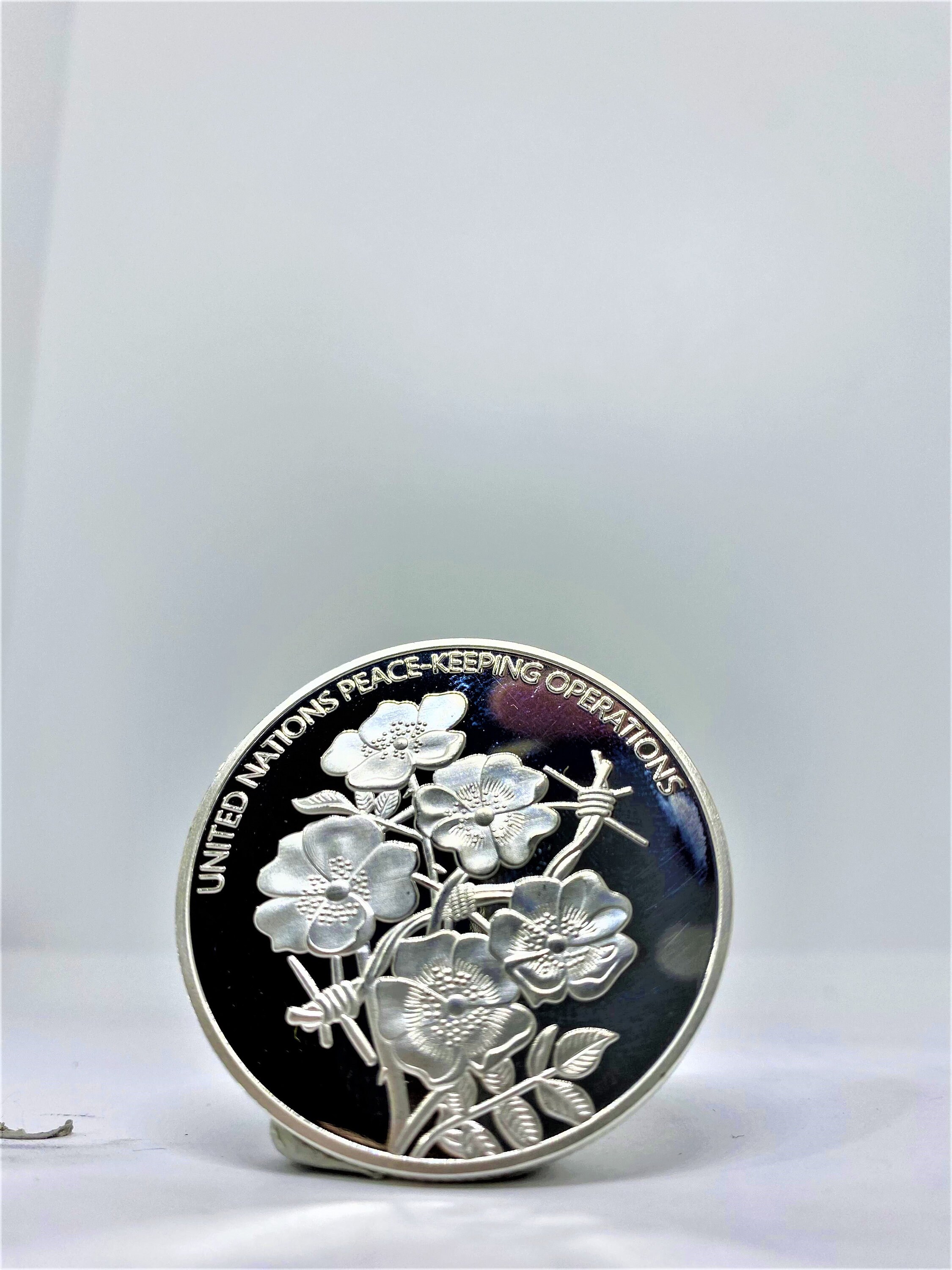 Silver Plated Token United Nations Peace Keeping Operations - Etsy