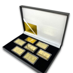 Amazing Collection of USA Banknotes Gold Plated Bars With Premium Case ...