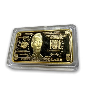 Amazing Collection of USA Banknotes Gold Plated Bars With Premium Case ...