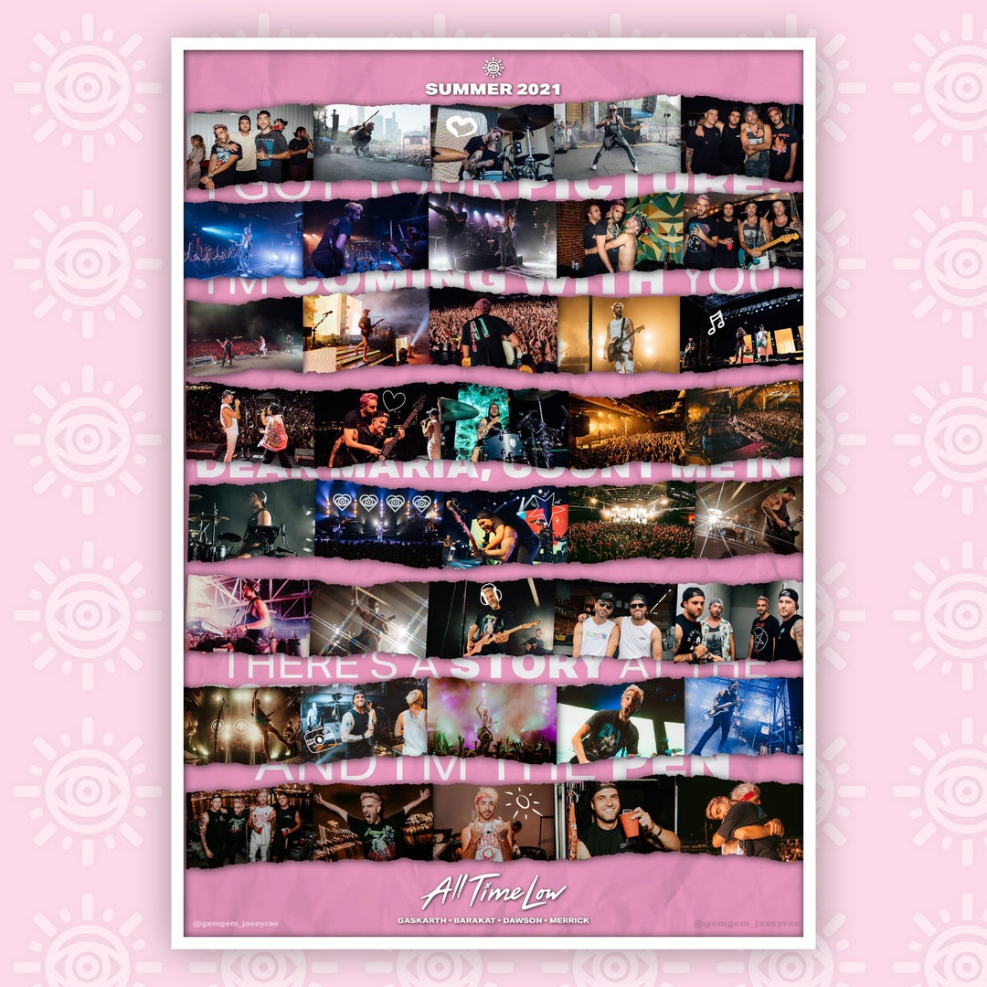 All Time Low Summer 2021 Poster - Etsy
