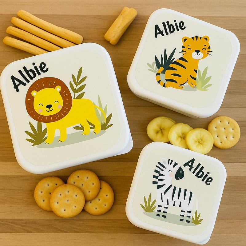 Yellow Snack Box - Etsy