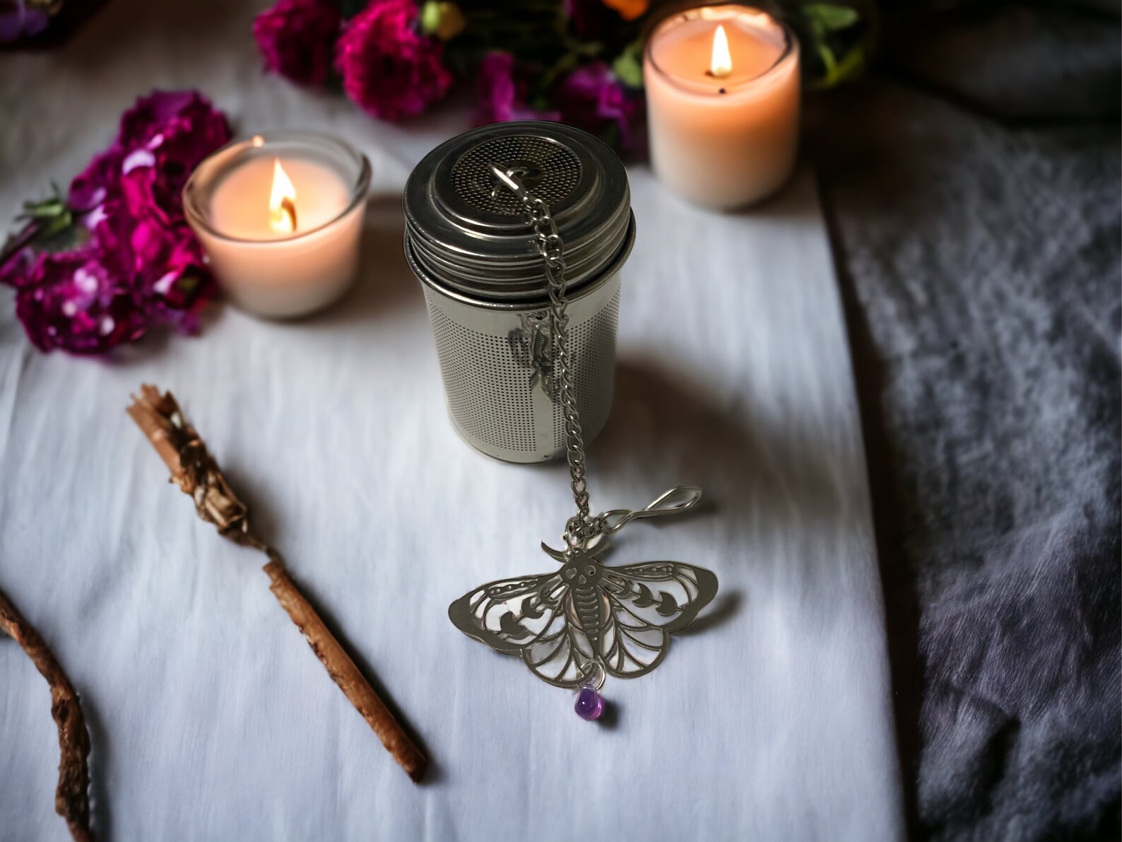 Death's-head Stainless Steel Hanging Tea Infuser - Etsy