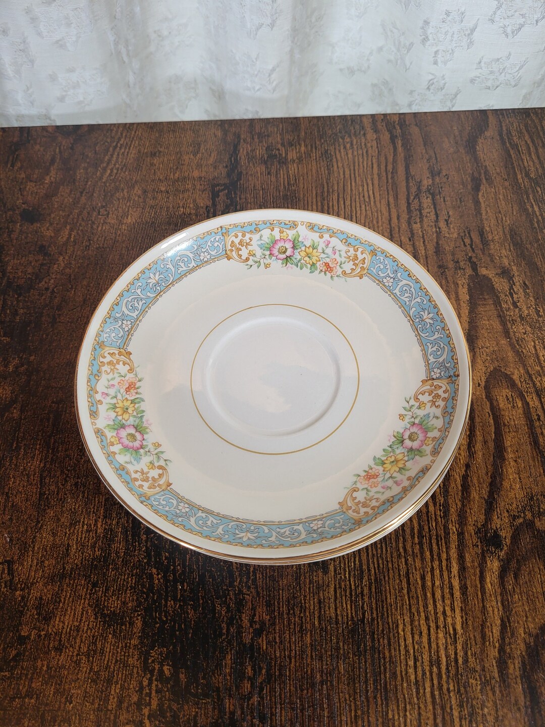 Vintage Homer Laughlin "blue Dawn" Saucers – Floral China, Set of 4 - Etsy