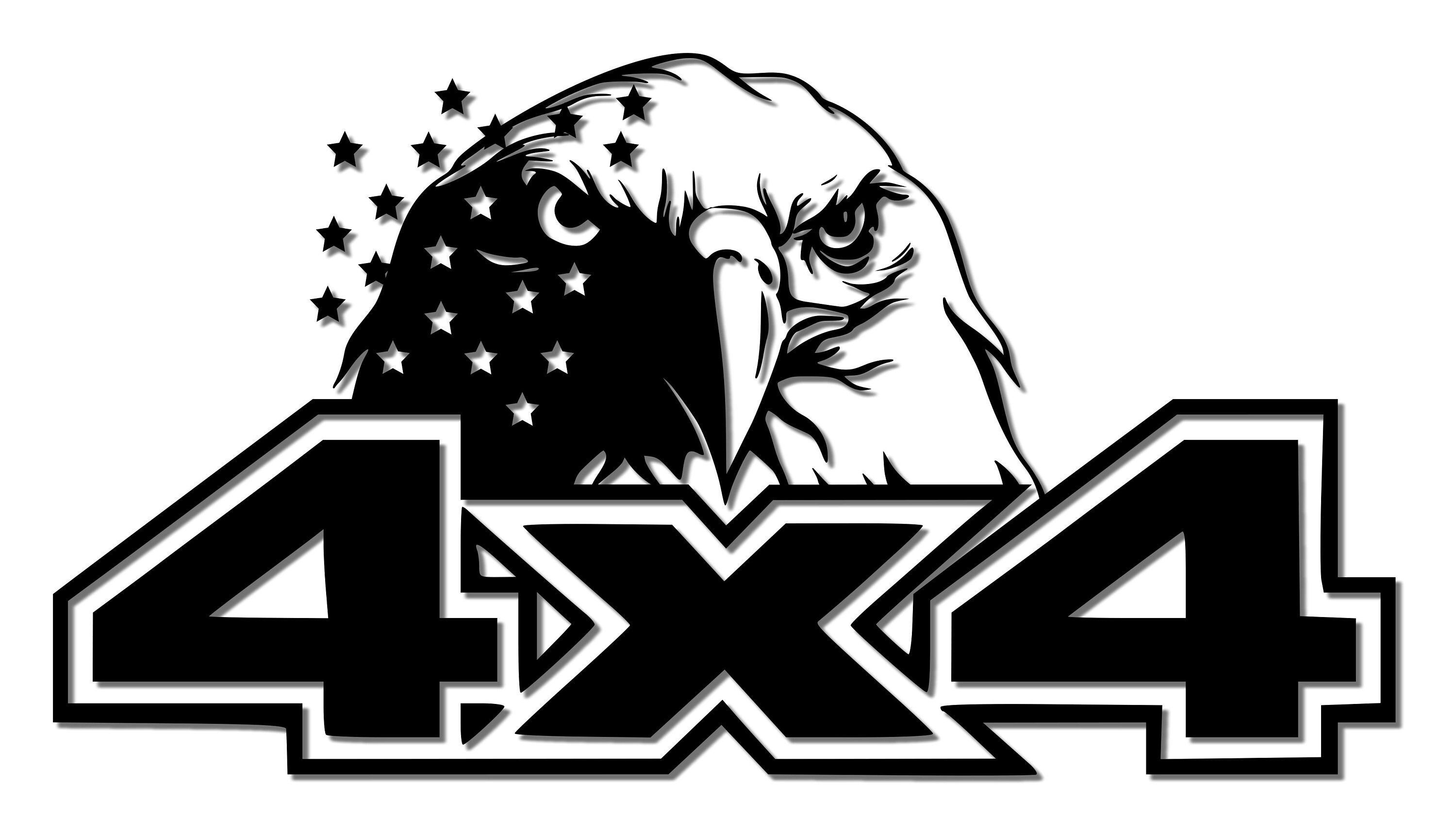 Eagle Head 4x4 Truck Bed Decals, pair, - Etsy