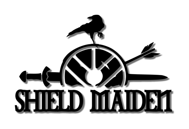 Shield Maiden With Raven Decal - Etsy