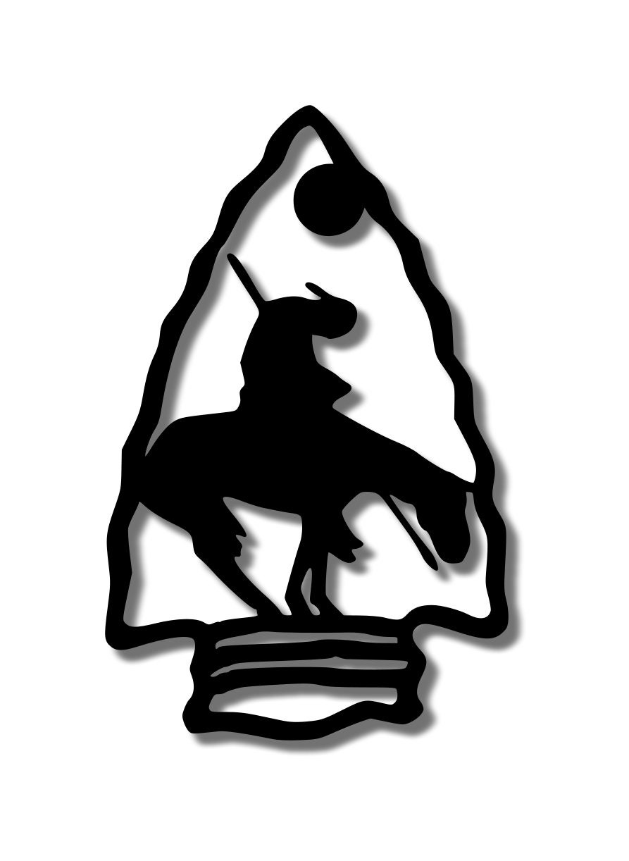 End of Trail Arrowhead Decal - Etsy