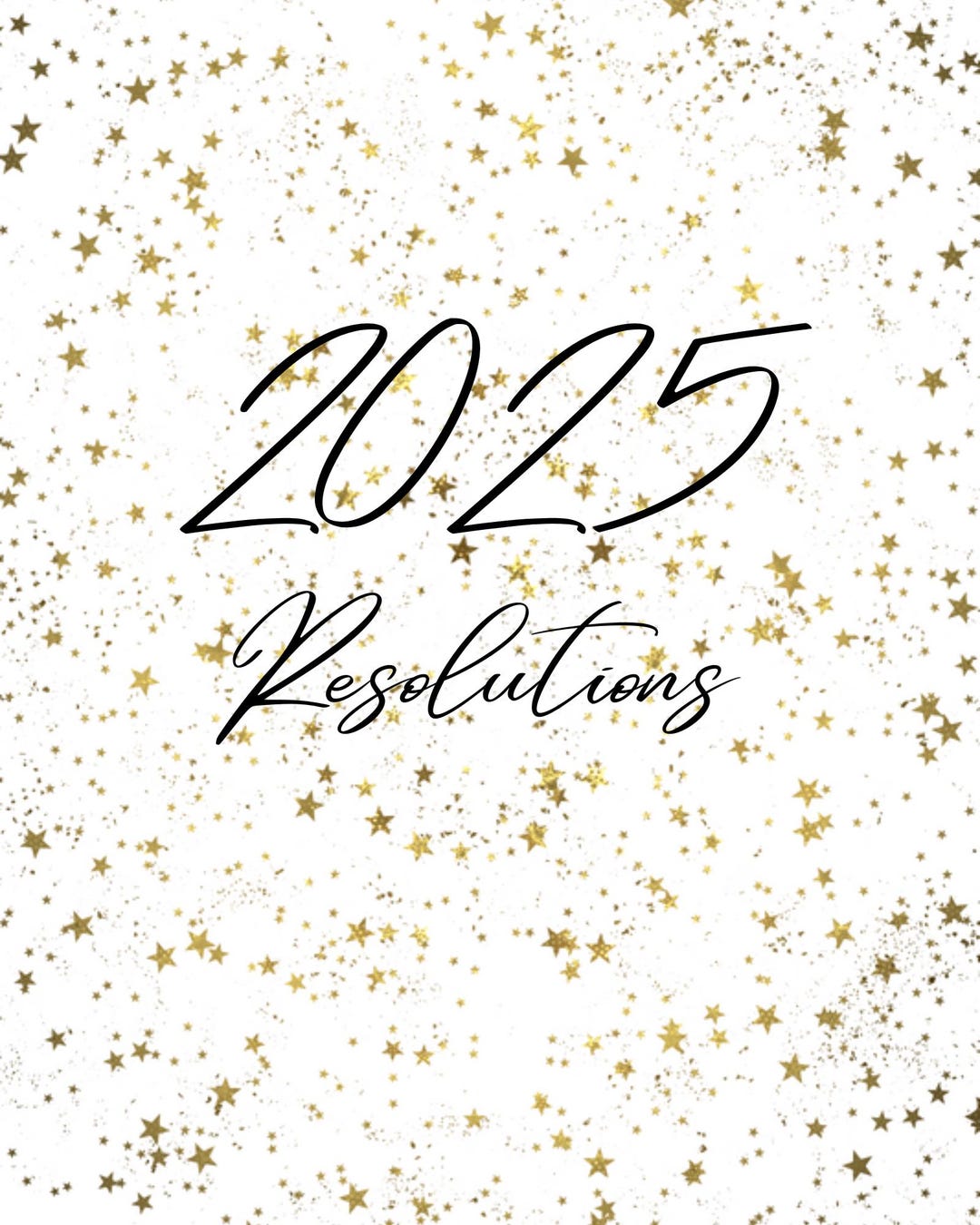 New Years Resolutions 2025 Journal Digital Download - Etsy