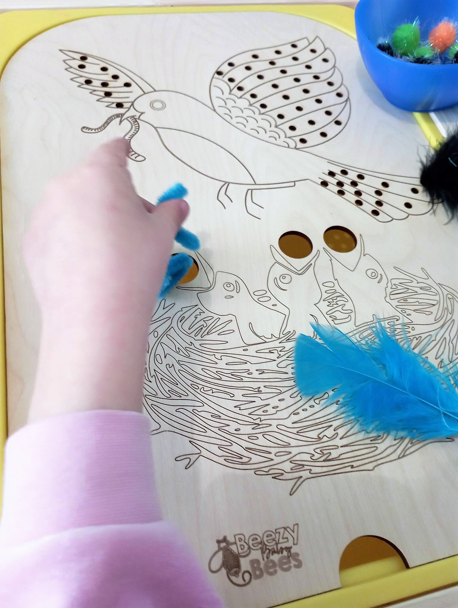 Sensory Board / Birds-peacock-chicken for Flisat Table / Trofast Bin ...