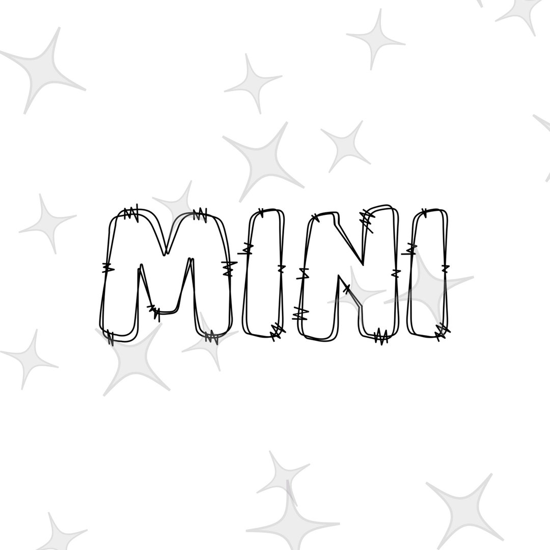 MINI With Squiggles SVG - Etsy
