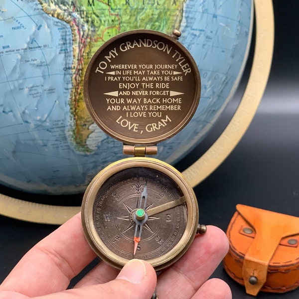 Personalized Compass - Etsy