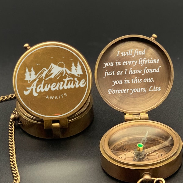 Personalized Compass - Etsy
