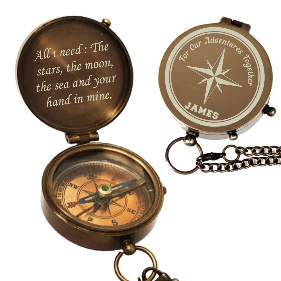 Gift Compass for Captains, Personalized Compass for Marines, Sailor ...
