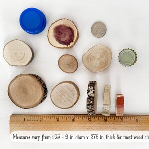 Small Wood Slices Bundle 80-100 Ct, Bulk Wooden Circles, Wood Disk From ...