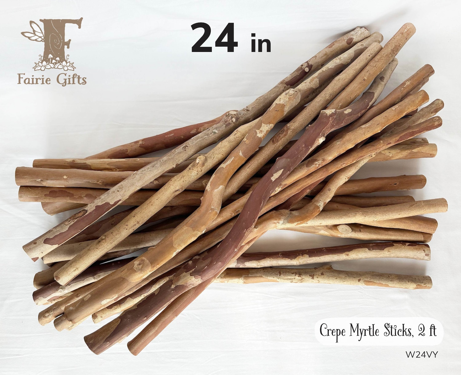 Hardwood Sticks 2 Ft, Crepe Myrtle Branches, Wall Hangings, Macrame ...