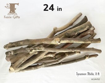 Hardwood Sticks 2 Ft, Crepe Myrtle Branches, Wall Hangings, Macrame ...