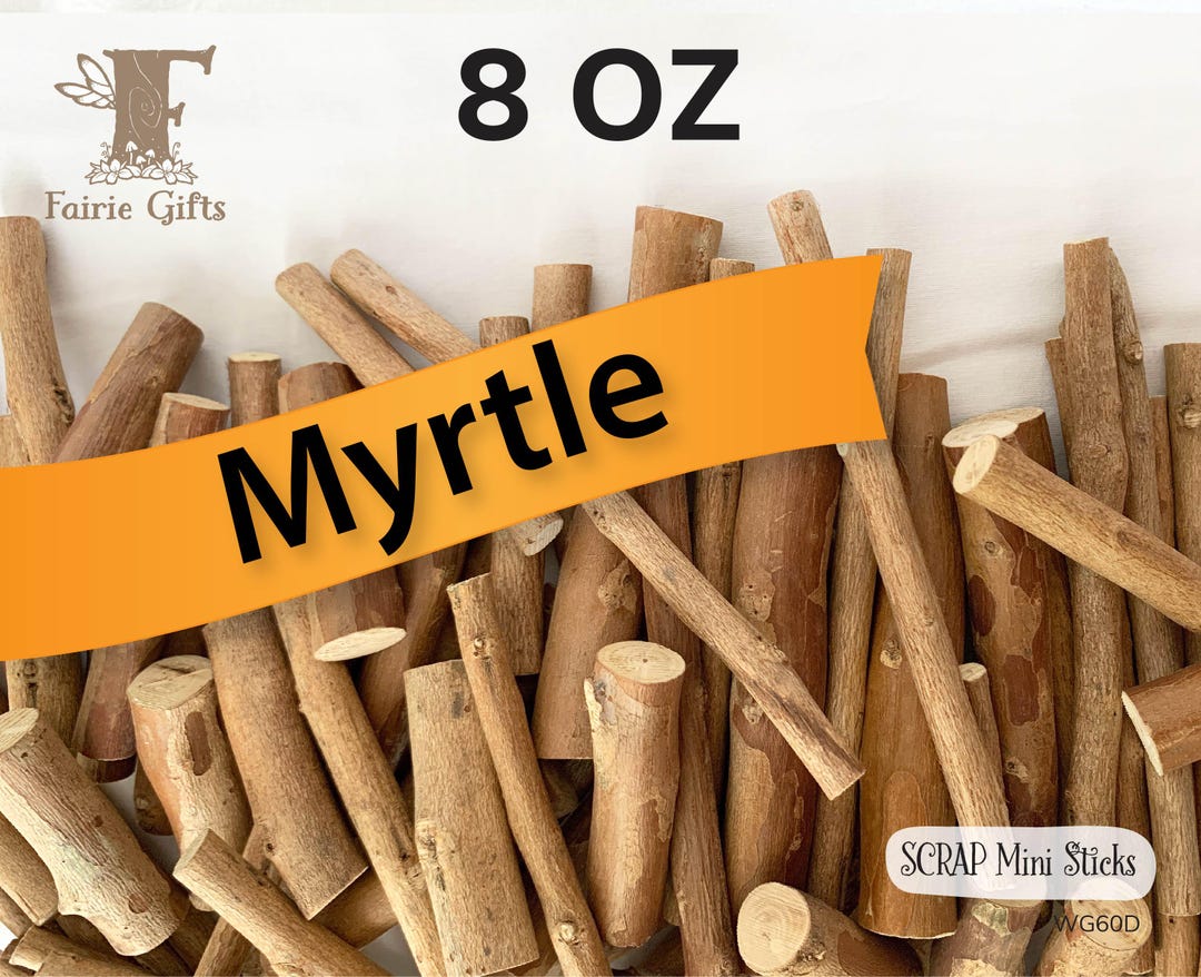 SCRAP Mini Wood Sticks 8 Oz, Crepe Myrtle Branches, Seconds Wooden ...