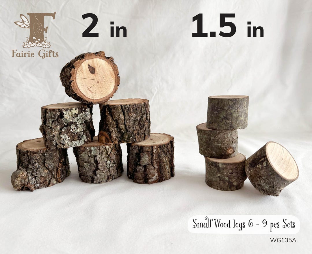 Small Wood Logs 6 to 9 Ct, Craftwood, Tree Supply, Rustic Wood Stumps ...