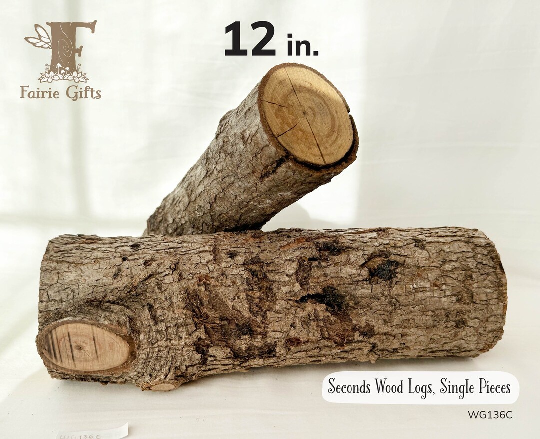 Seconds Wood Logs, Maple Logs 12 In, Natural Tree Supply, Rustic Stump ...