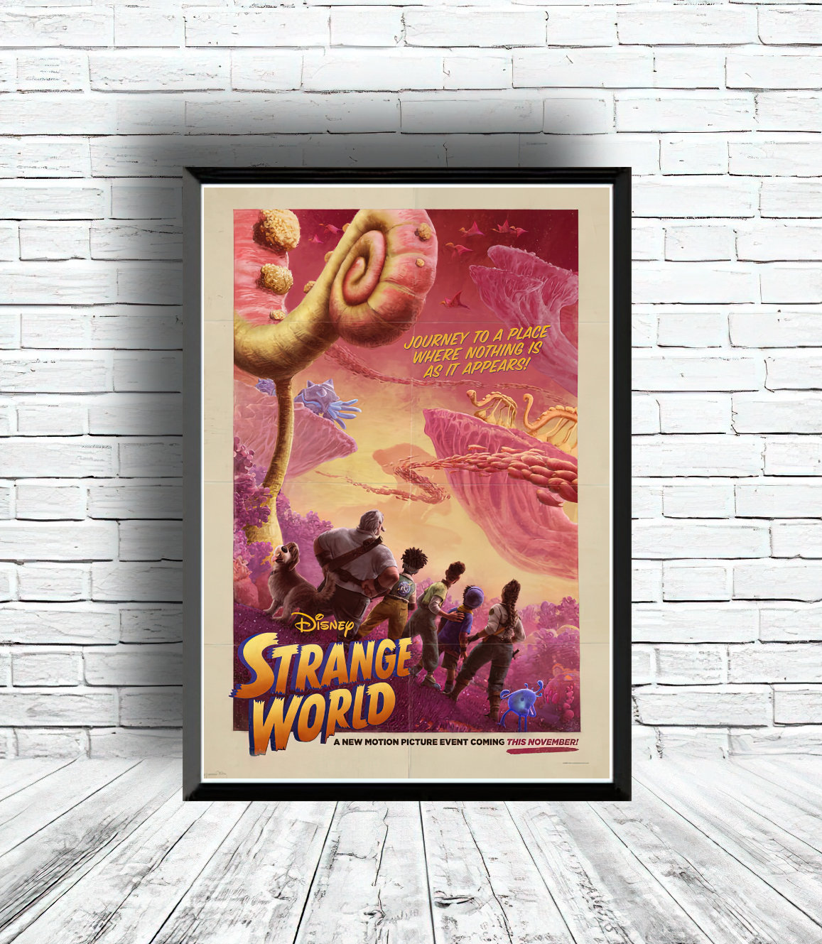Strange World 2023 Movie Posters, Jake Gyllenhaal, Disney Wall Decor ...