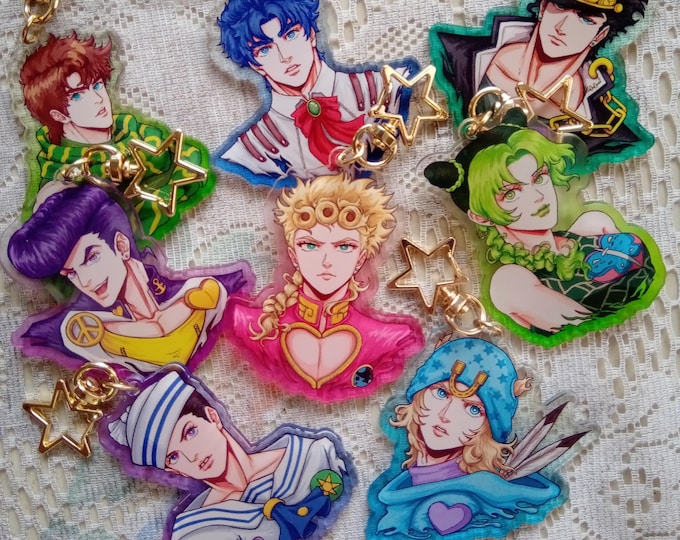 Jjba Keychains !! - Etsy