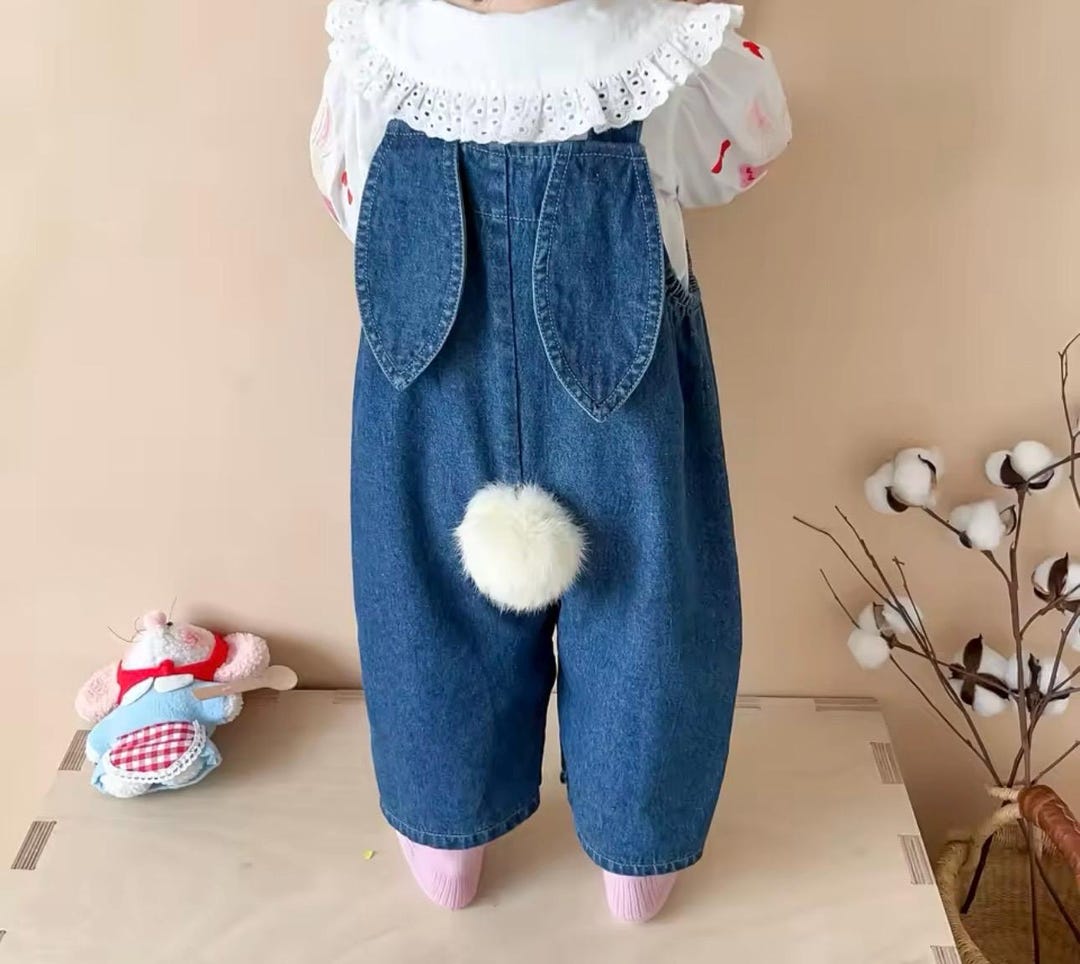 Bunny Dungarees Neutral - Easter - Etsy UK