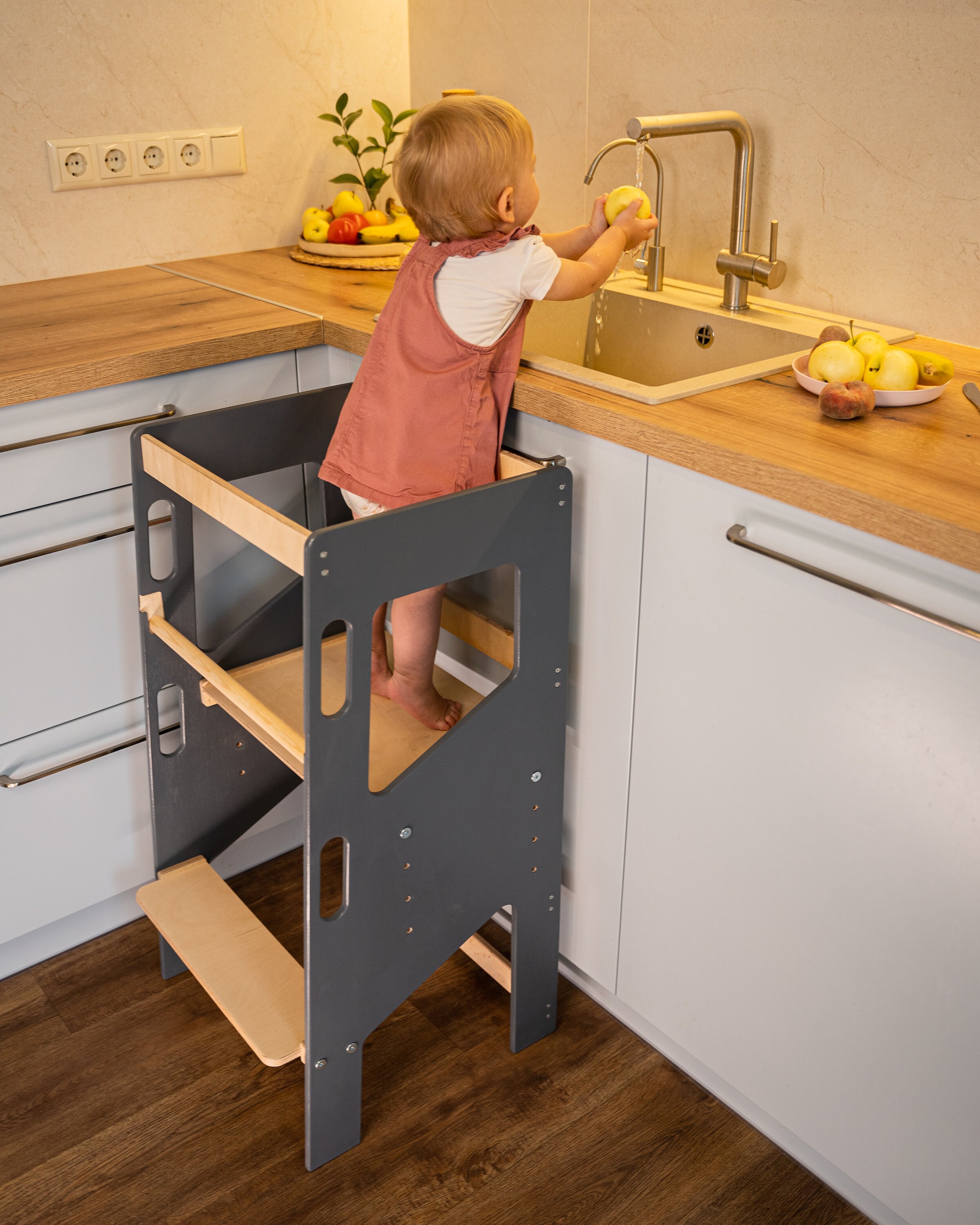 Montessori Tower- Montessori Toys- Montessori Furniture- Kitchen Tower ...