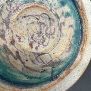 Art Pottery Mug Blue Purple Drip Glaze Signed Coffee Cup Handmade Matte ...