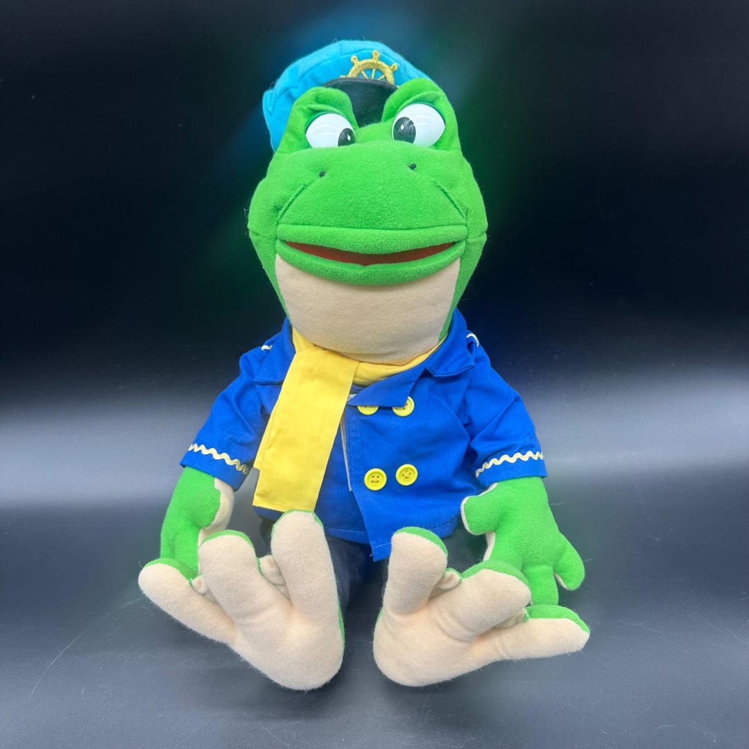 The Swamp Critters of Lost Lagoon Ribbit E Lee Plush 1996 Green Frog ...