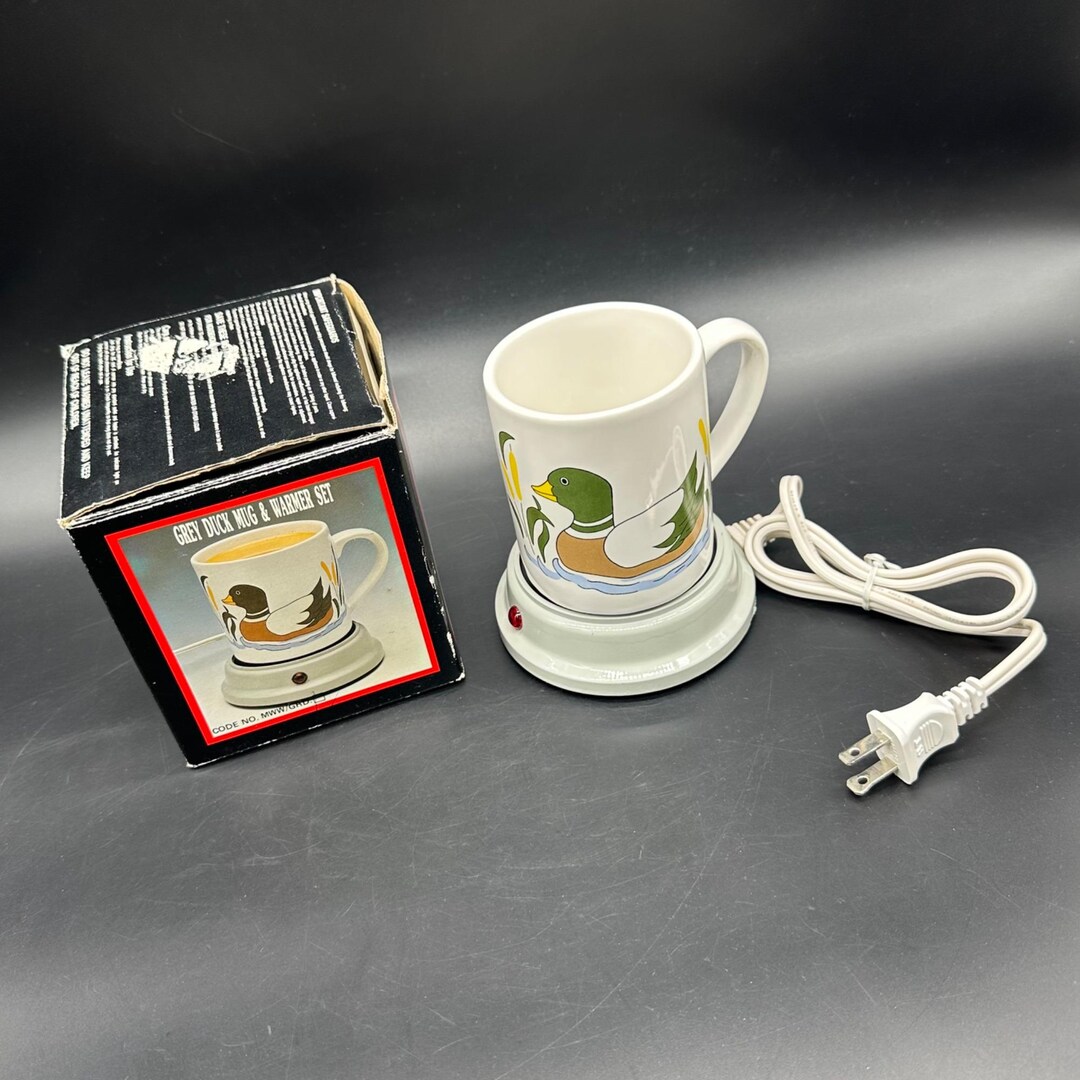 Vintage Mallard Duck Mug Coffee Cup Warmer Set 1980s Taiwan Retro Bird ...