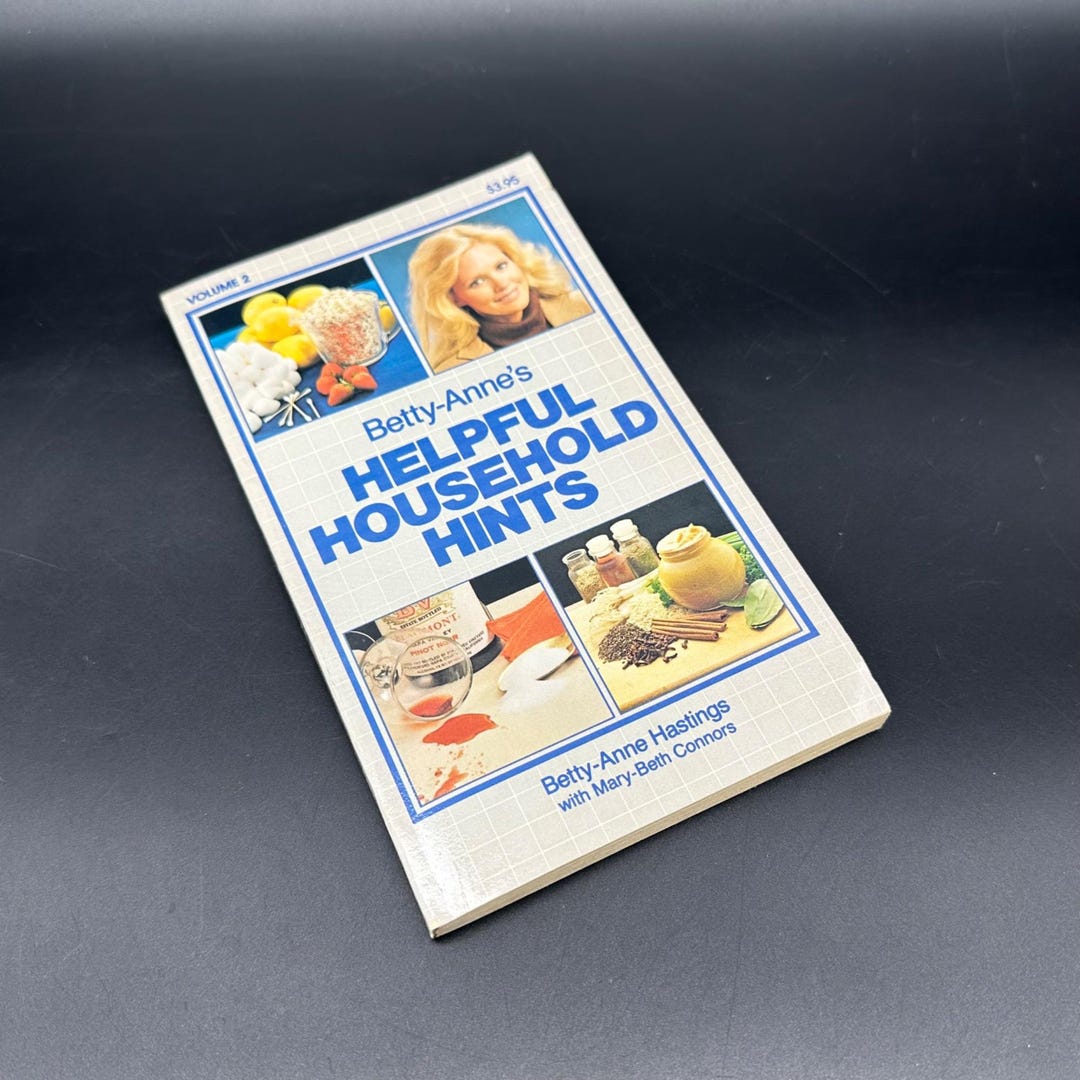 Vintage Paperback Book 1982 Betty Annes Helpful Household Hints Volume ...